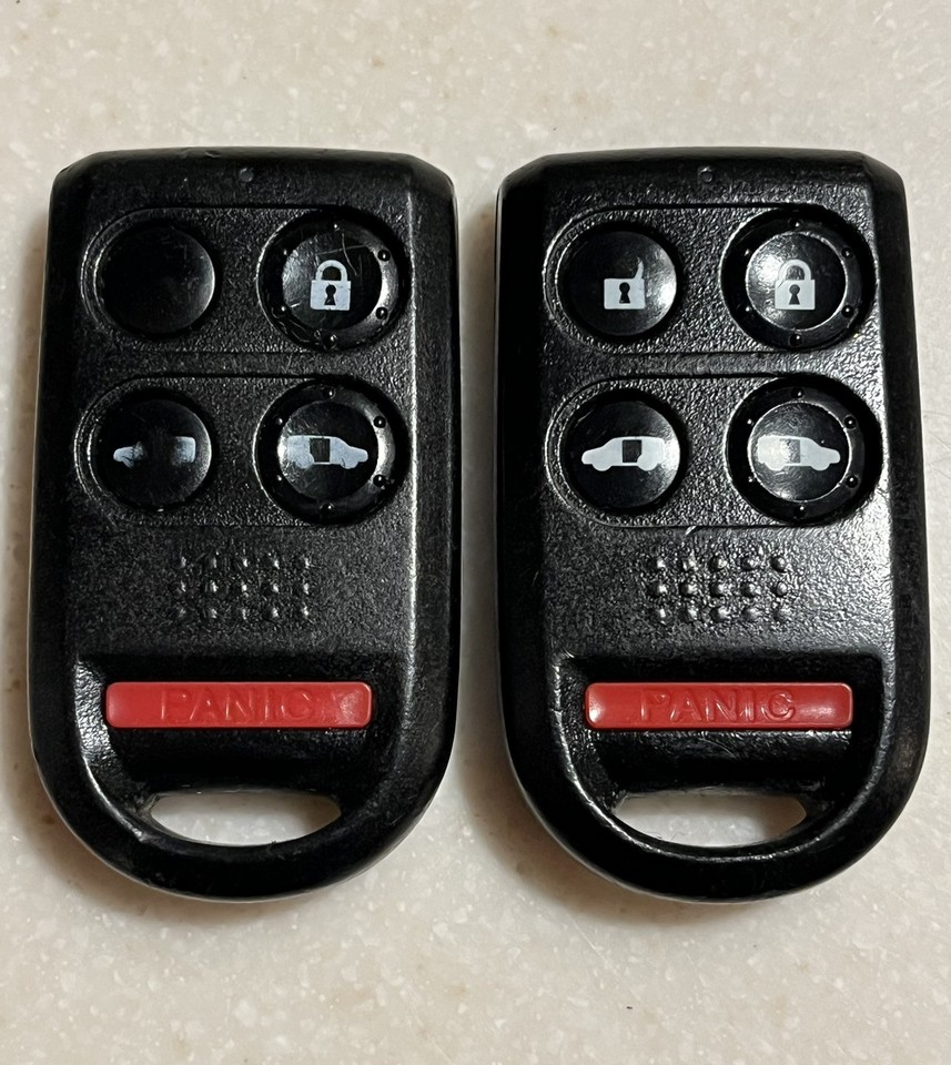 TWO OEM 2005-2010 HONDA ODYSSEY REMOTE KEY FOBS ALARM OUCG8D-399H-A /6 ...