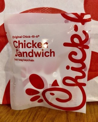2025 Chicken Sandwich Bag KEYCHAIN Chick-fil-A Original Holiday LIMITED ...