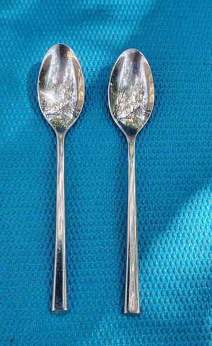 2-FOOD NETWORK CHIVE Stainless TEASPOONS 7" | eBay