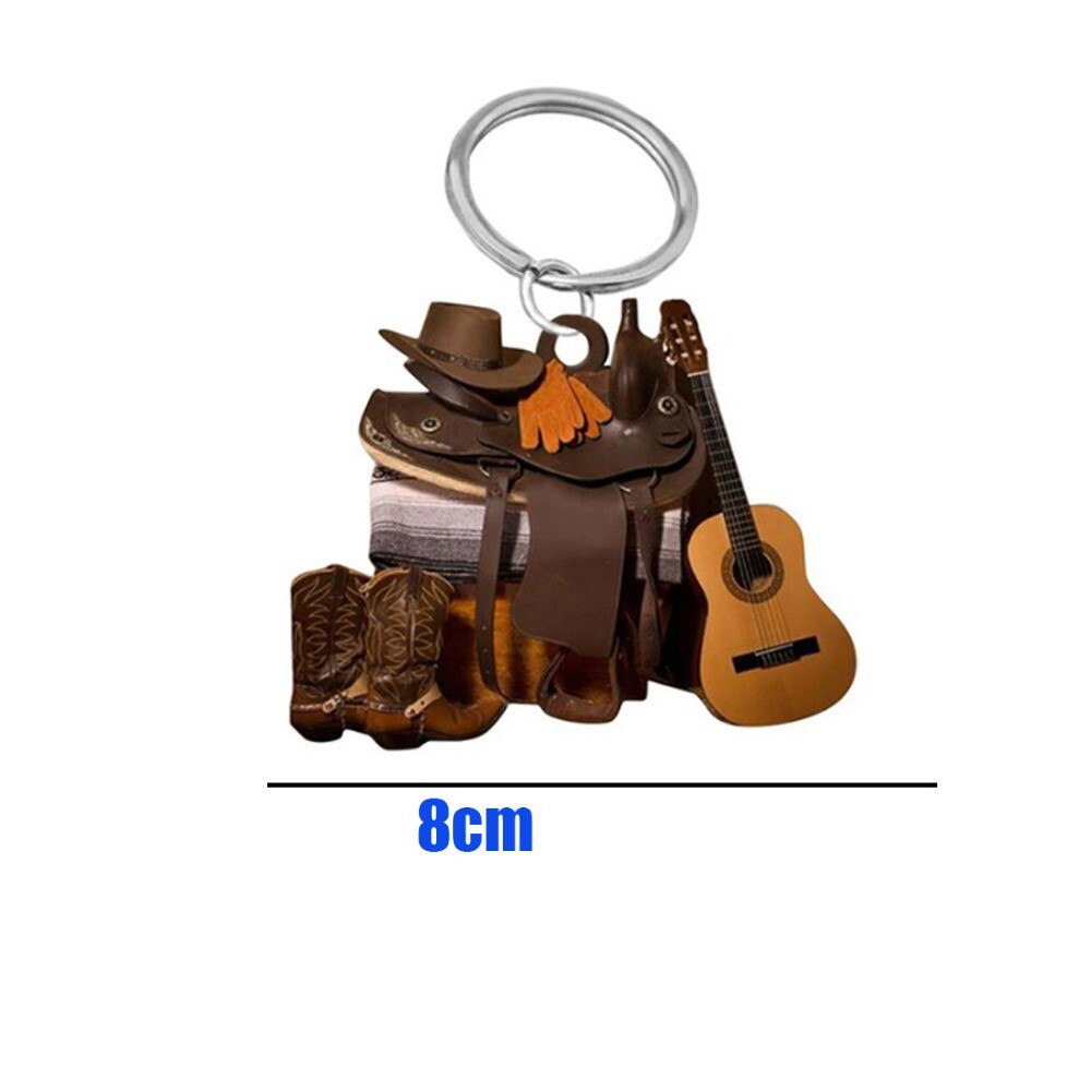 Personalized Keyring Saddle Horse Saddle Keychain New Acrylic Keychain ...