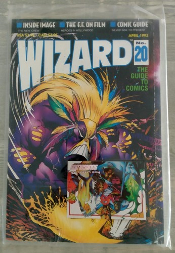 Wizard Comic Magazine #20 Cards Included | Maxx | Sealed Polybag (April 1993) | eBay