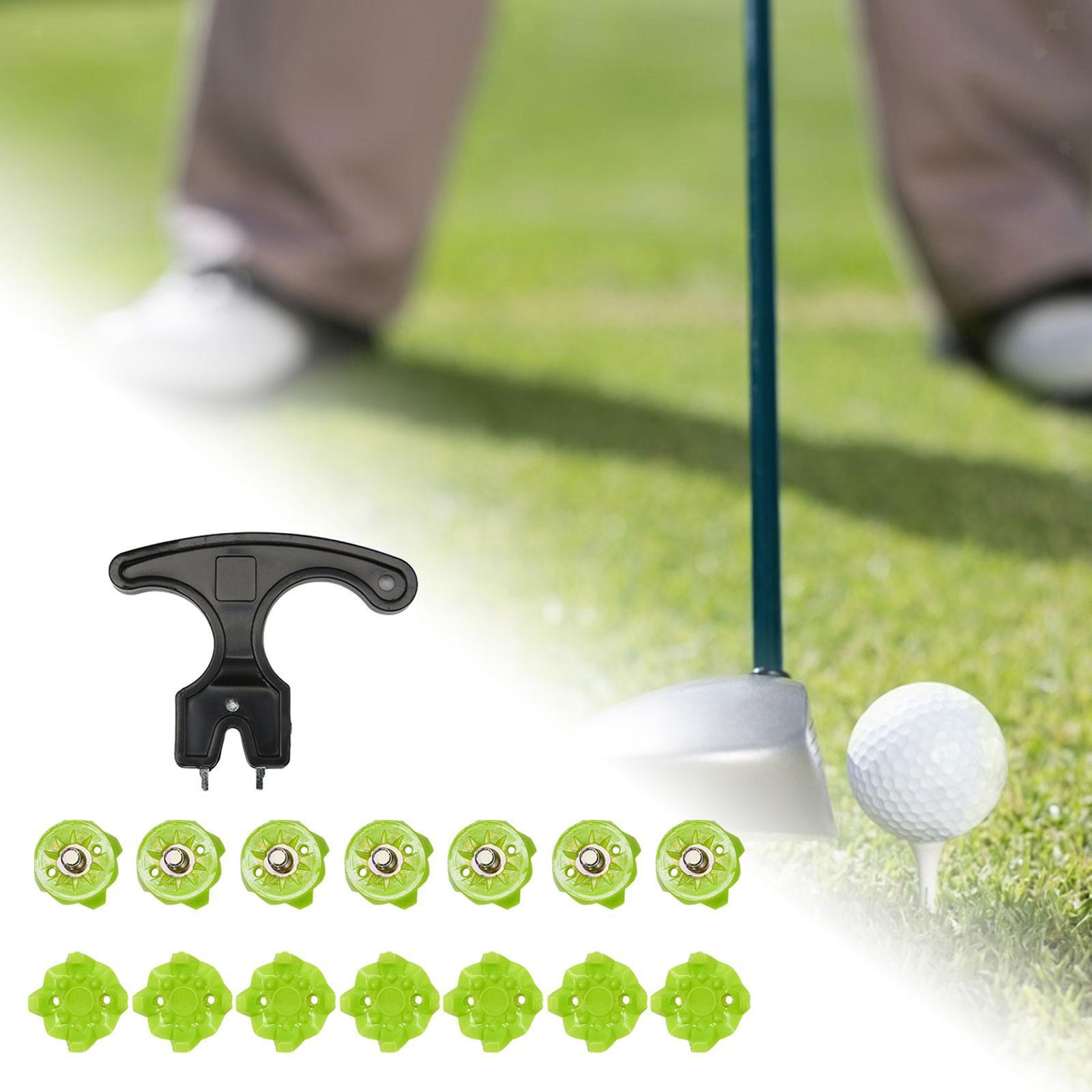 14x Golf Shoe Spikes Metal Thread Easy Install with Golf Shoes Spikes ...