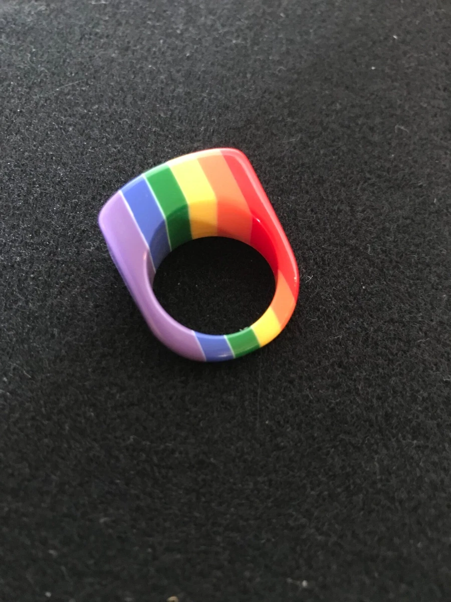 Plastic Rainbow Ring