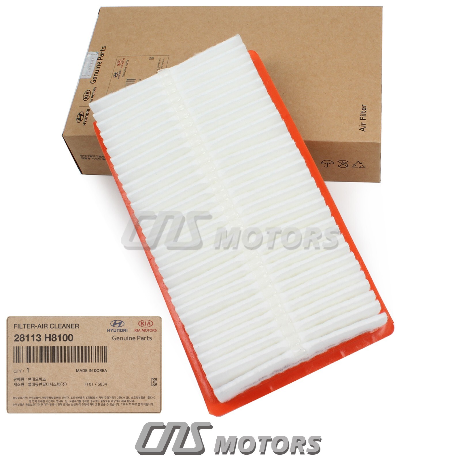 GENUINE Air Filter for 2018-2020 Hyundai Accent 2018-2021 Kia Rio ...