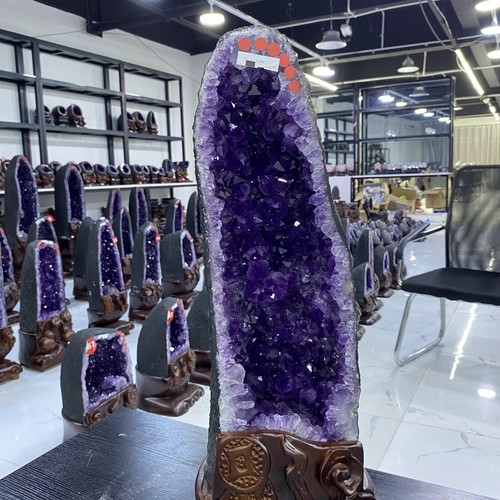 24.97LB Natural Amethyst Cluster Quartz Crystal Druzy Geode Healing ...