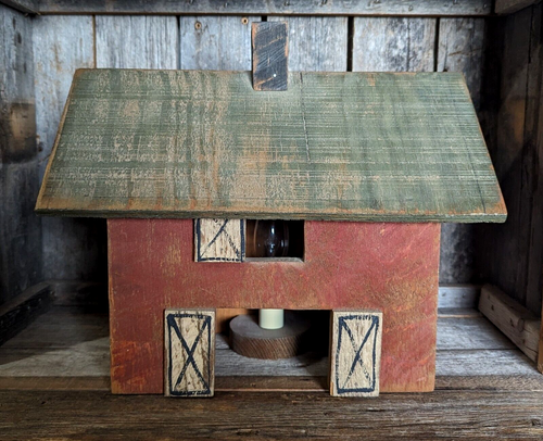 Barn Lamp Light - Wood - 12-1/4" Wide x 11" Tall - Rustic Country ...