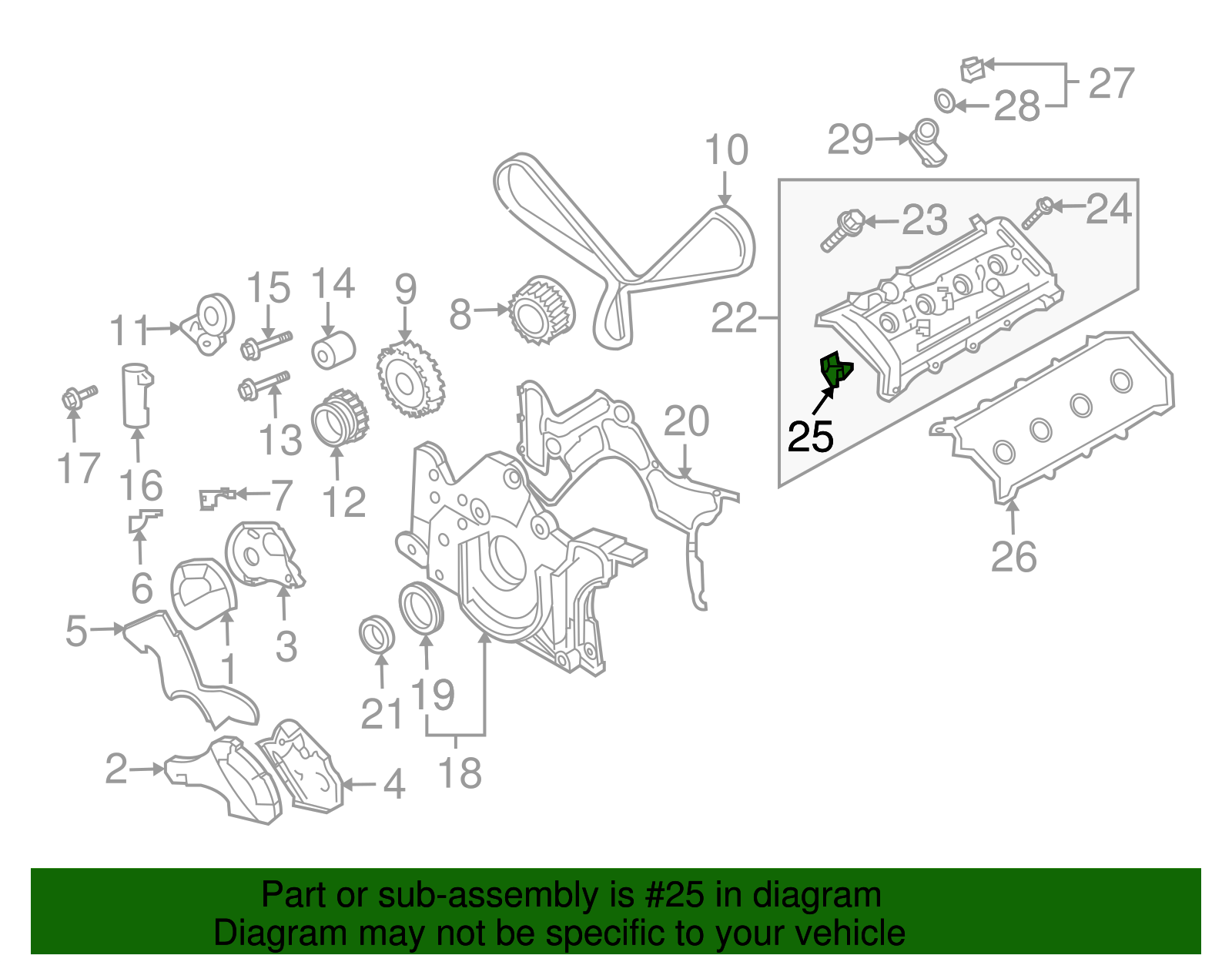 Volkswagen+of+America+077103487B+-+Engine+Valve+Cover+Grommet for sale ...