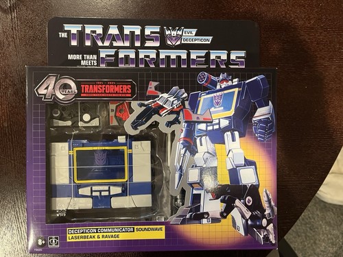 Transformers Soundwave 40th, Retro G1, Laserbeak Ravage, New, Walmart ...