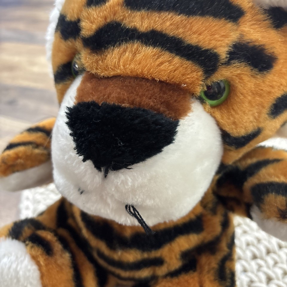 Swib Tiger Cub Plush Chubby Sitting Down Stuffed Animal 10” Vintage ...