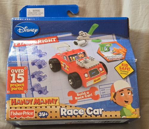Disney Handy Manny Red Race Car Fix-It Right Fixit Construction Kit ...