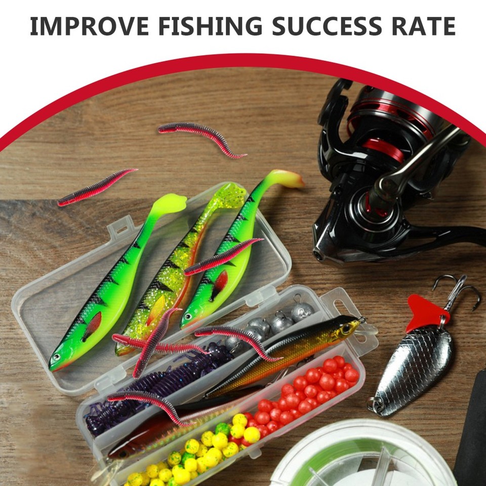 30pcs Fishing Worm Fishing Lure Soft PVC Lures Worm Bait Worms For ...