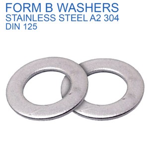 M22 - 22mm THIN WASHERS FORM B FLAT WASHERS A2 STAINLESS STEEL (304 ...