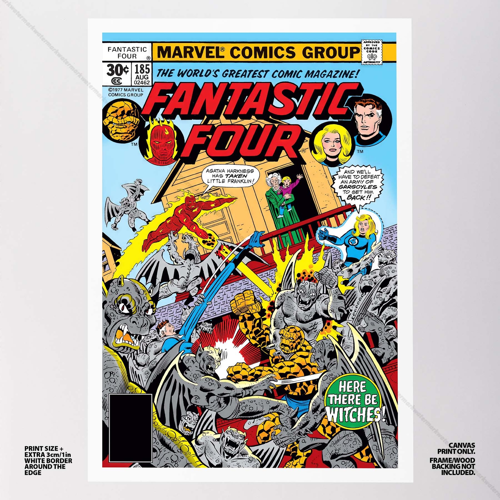 Fantastic Four #185 Poster Canvas F4 Marvel Comic Book Art Print | eBay
