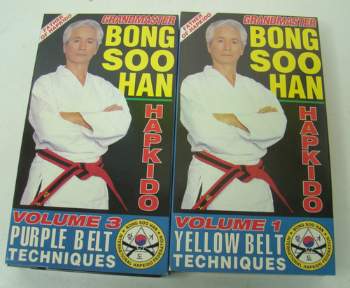 Grandmaster Bong Soo Han Hapkido Yellow & Purple Techniques Belt VHS ...
