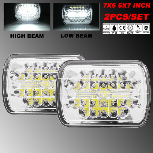 For Freightliner FL50 FL70 FL80 Trucks 7x6 5x7inch LED Headlight Hi-Lo ...