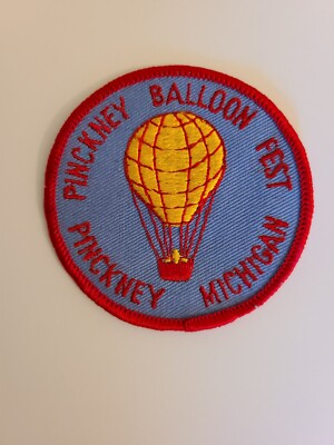 Hot air ballooning Patch "Pinckney Balloon Fest" Vintage | eBay