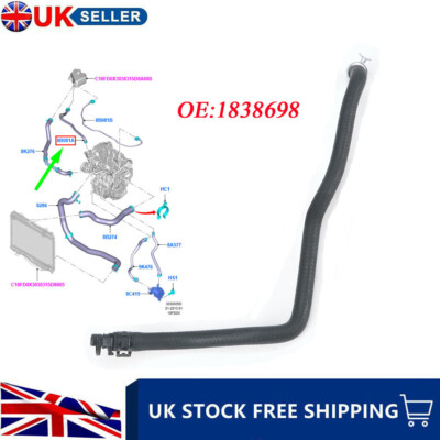For Ford Fiesta Mk7 Mk8 B-Max 1.0 EcoBoost Expansion Tank Lower Hose ...
