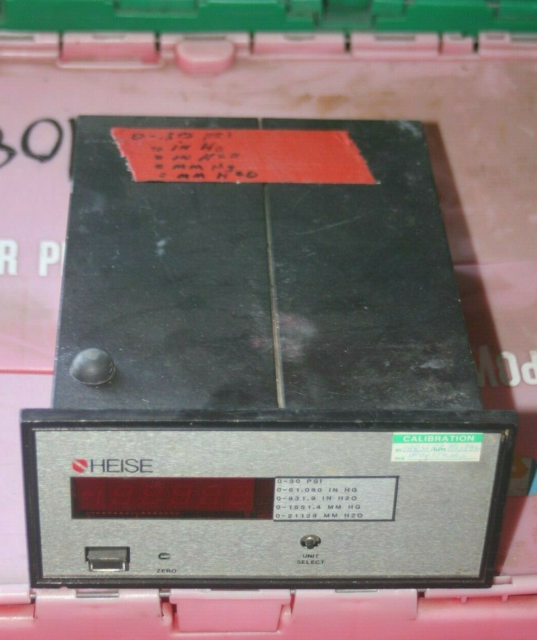 Heise Hi-Accuracy Multi-Unit Digital Pressure Gauge 0/30 PSI Model 711B ...