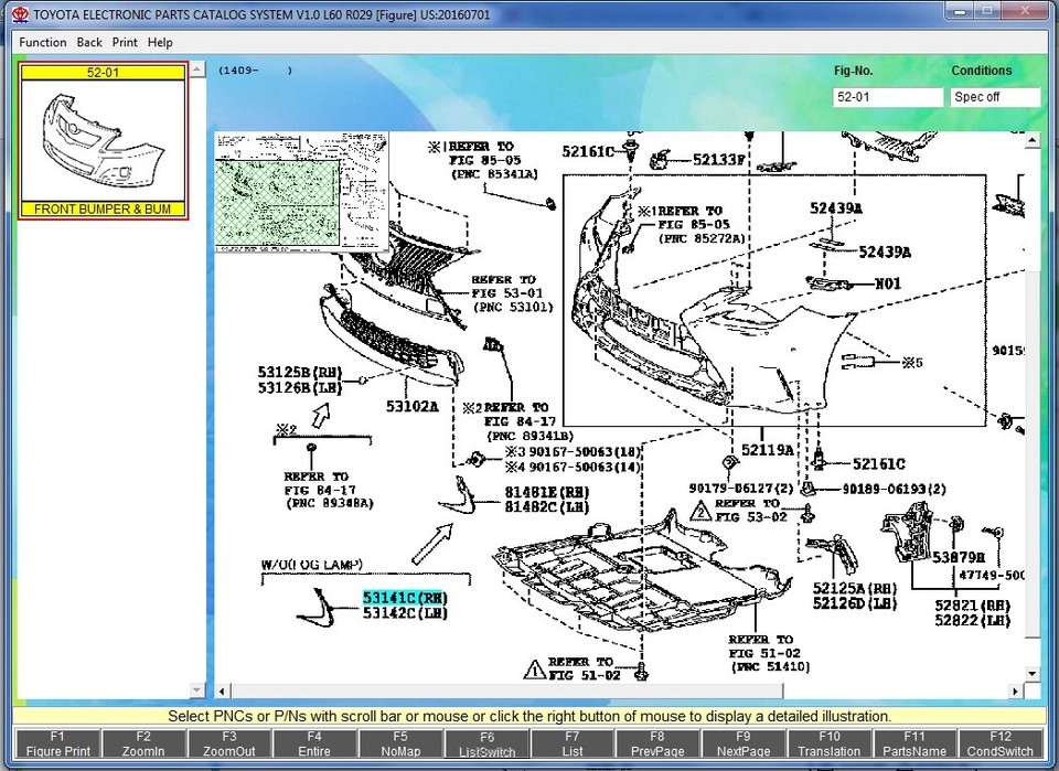 Genuine Lexus RC350 RC300 Garnish Radiator Grille RH 53141-24020 w/o ...