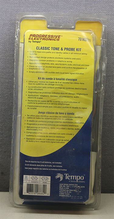 Progressive Electronics Tempo 701KGT11 Classic Tone & Probe Kit New | eBay