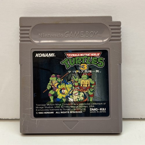 Teenage Mutant Ninja Turtles 3 III (Nintendo Gameboy) Japanese ...