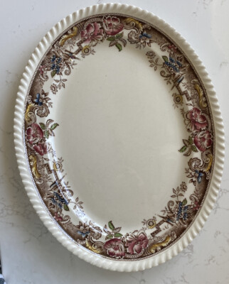 VINTAGE DEVONSHIRE PLATTER JOHNSON BROS. ENGLAND 14X11 BACKSIDE CHIP | eBay
