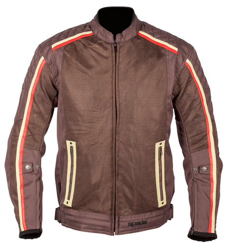 Spada Utal Winds Textile Retro Motorcycle Jacket (Brown) XL | eBay