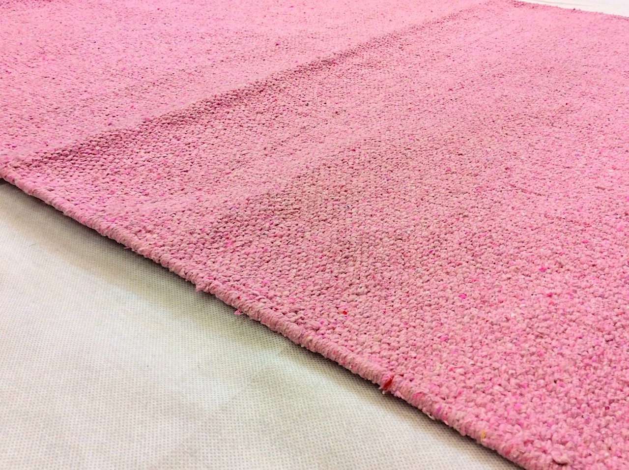ECO Friendly Plain BABY PINK Natural Recycled Cotton Rich Rugs 40%OF ...