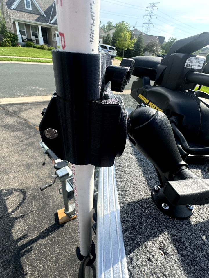 Transducer Pole Mount Kit for 4-hole AMPS Pattern RAM mount - 3/4" or 1 ...