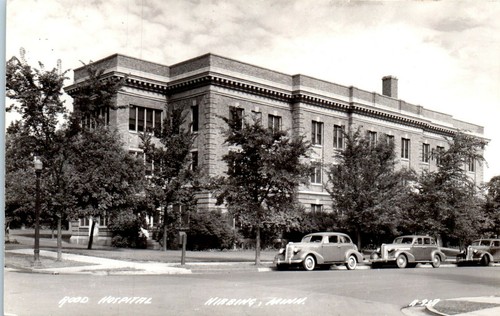 1940s Rood Hospital Hibbing Minnesota Old Cars Real Photo Postcard | eBay