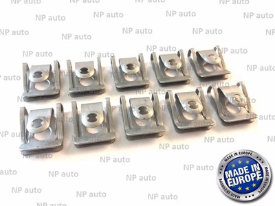 10X NEW AUDI BMW UNDER ENGINE CLIPS GEARBOX CLAMPS COVER FASTENERS ...