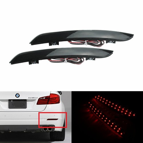 For BMW LED Rear Bumper Reflector Tail Turn Signal Lights F10 F11 F18 ...