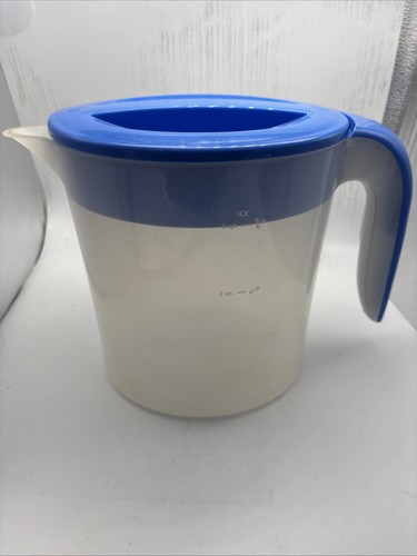 Mr Coffee Iced Tea 3 Quart TM70 Replacement Pitcher with Blue Lid Oval ...