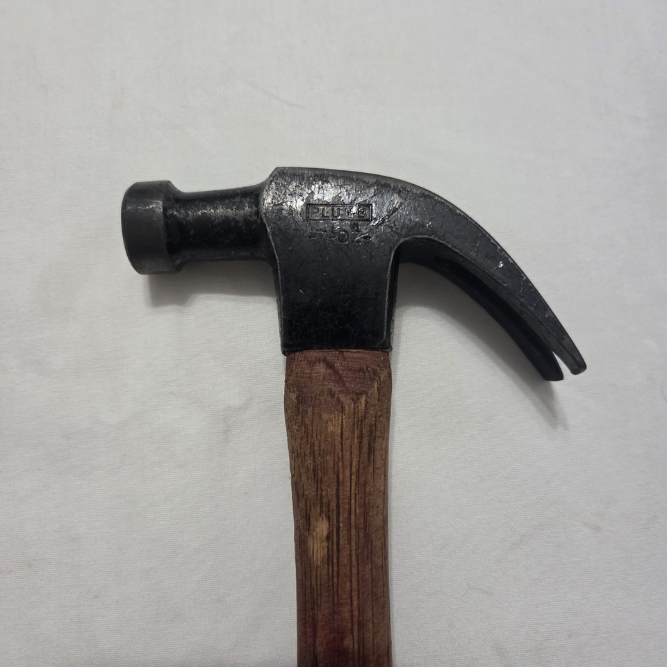 Vintage Plumb 7 Oz Claw Hammer Plumb Permabond Original Handle - Made ...