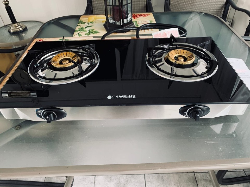 Camplux Portable Gas Cooktop Stand with AUTO Ignition LPG Propane ...