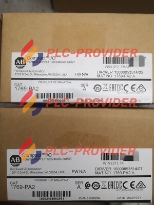 New Sealed Allen-Bradley CompactLogix AC Power Supply 1769-PA2 Device ...