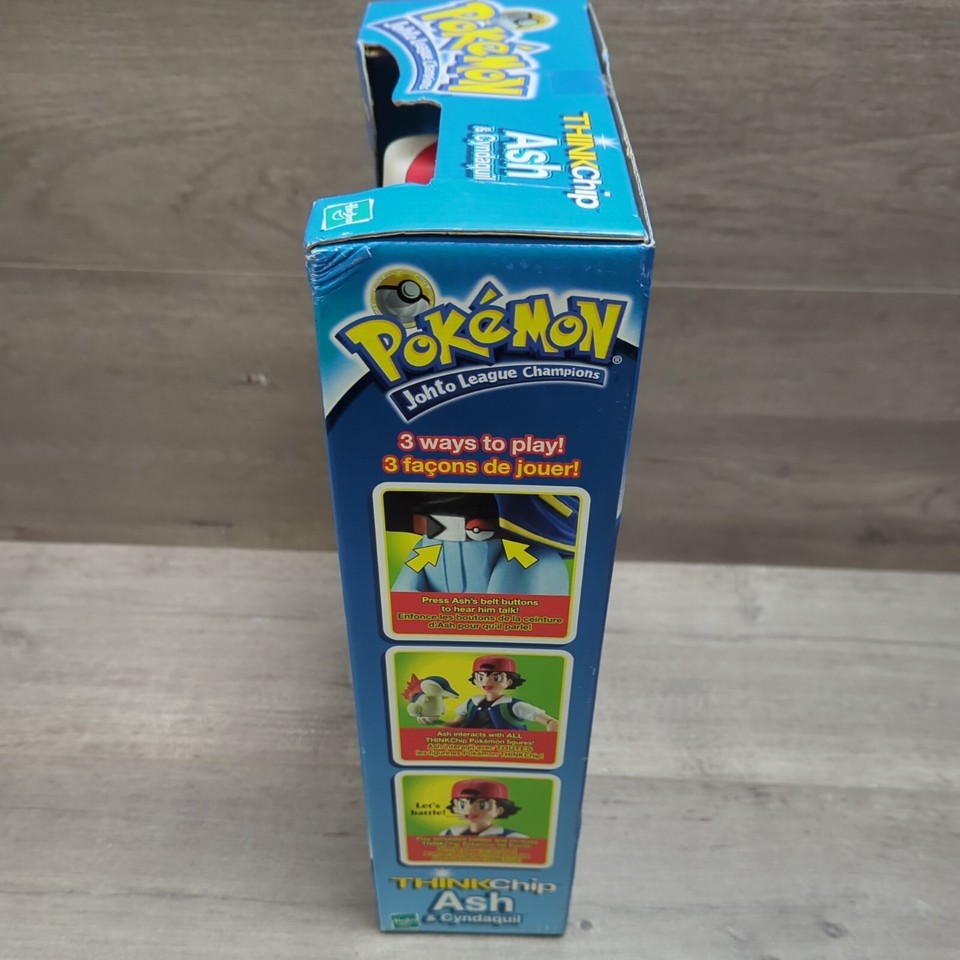 Hasbro Thinkchip Ash & Cyndaquil NEW BOX Pokemon Johto League Champions ...