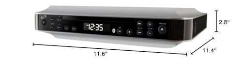 iLive Bluetooth Under The Cabinet Kitchen Clock Radio with CD Player ...