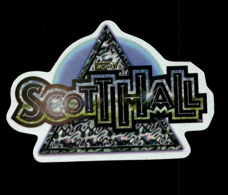 Scott Hall 1998 WCW NWO Vending Machine Wrestling Prism Sticker | eBay