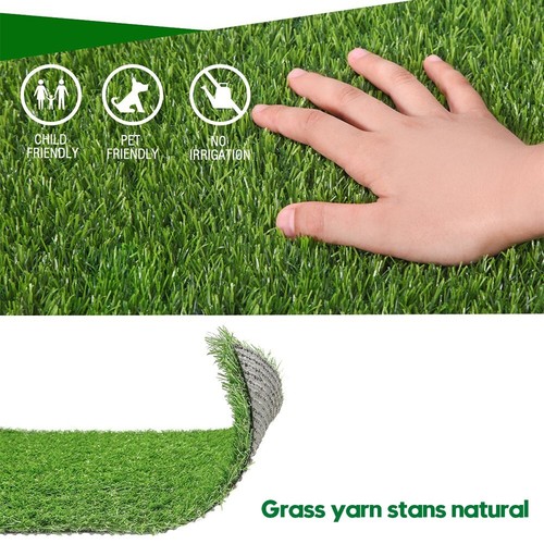Artificial Fake Synthetic Grass Rug Garden Landscape Lawn Carpet Mat ...