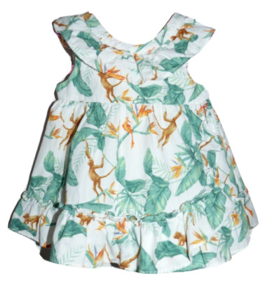 Baby Girl's Size 0-3 Months Janie & Jack Monkey Bird of Paradise ...