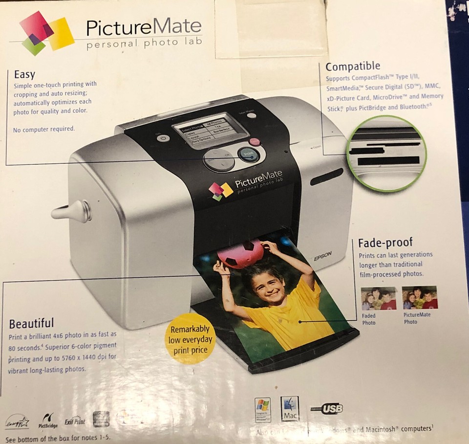 Epson PictureMate Express Edition Personal Photo Lab Printer - B271A ...