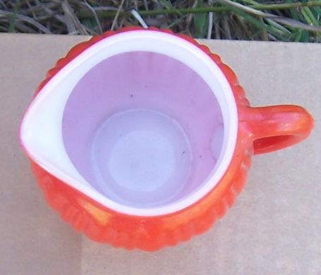 Bright Orange Glass Moderntone Sugar Gay Rainbow Creamer Lot Two ...