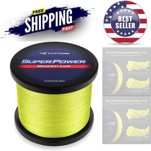 Braided Fishing Line Polyethylene 15lb 300yd Zero Stretch Abrasion ...