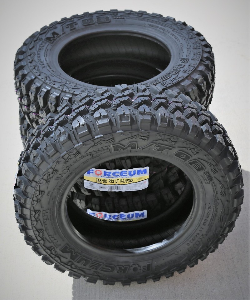 4 Tires Forceum M/T 08 Plus LT 165/80R13 Load D 8 Ply MT Mud | eBay