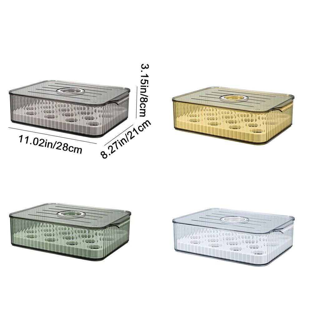 Fresh-Keeping Plastic Refrigerator Egg Crisper Transparent Egg Holder ...