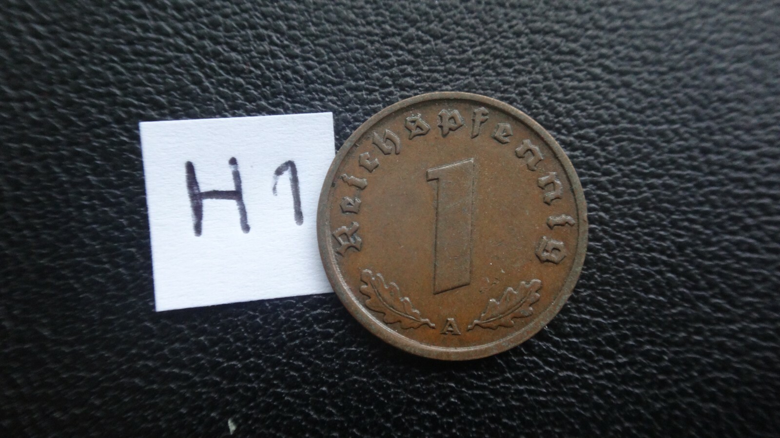 WWII Antique Germany 1938 A 3rd Reich SS Nazi Eagle swastika 1 pfennig ...