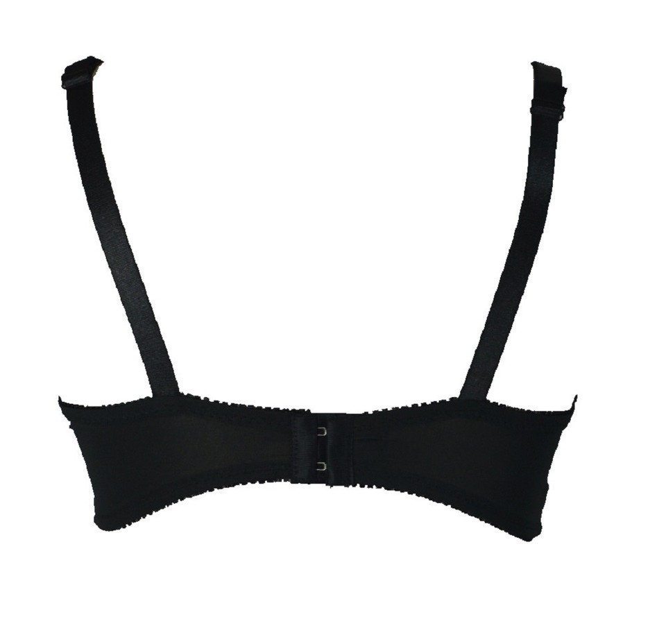 85B Black Lace Neckline Underwired Bra Lingerie Women | eBay