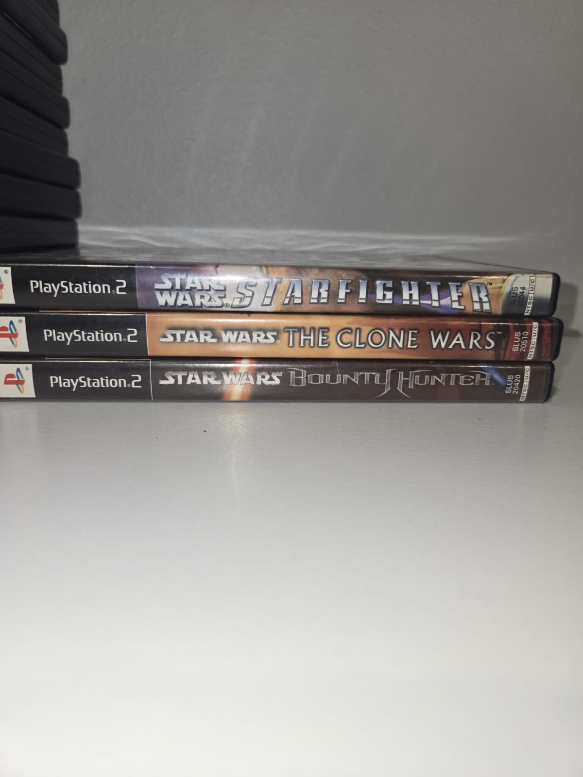 Star Wars PS2 Game Lot Star Bounty Hunter, Starfighter & Clone Wars Cib ...