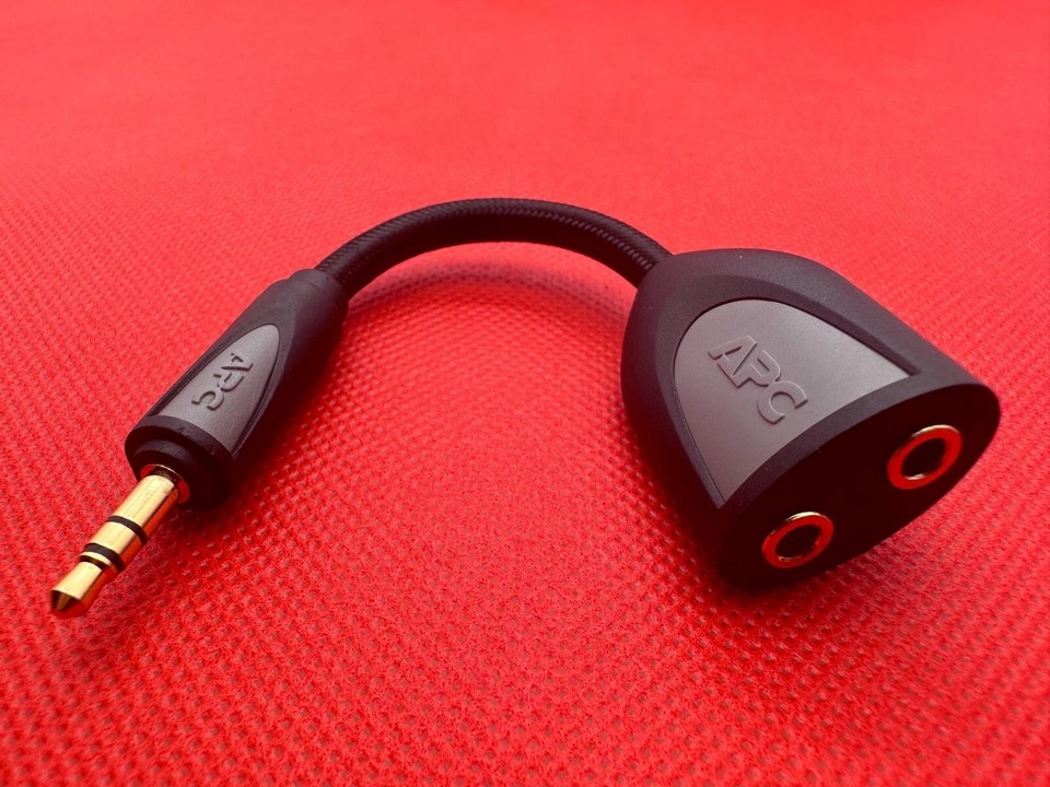 3.5mm AUX Stereo Audio Dual Headphone Splitter Earphone Earbuds Y Split ...